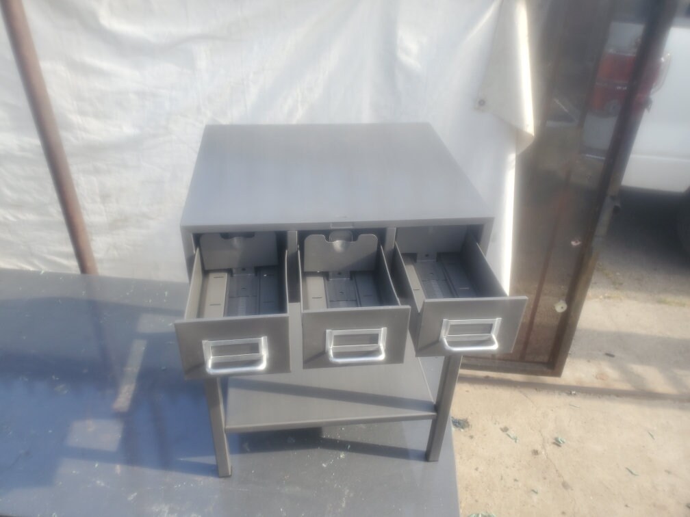 Vintage Steel Index Card Files Repurposed Industrial | Etsy