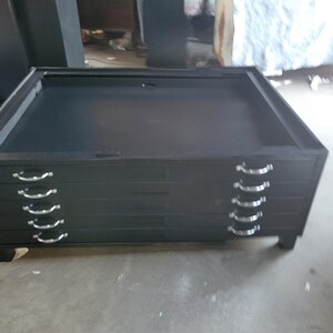 Vintage Steel Flat File Coffee Table Medium Made to Order - Etsy
