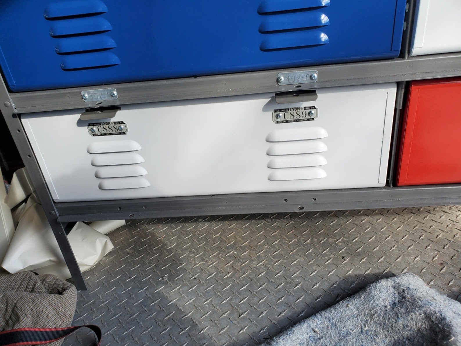 Vintage Steel Inspired Baskets Made to Order Cubby Wall | Etsy