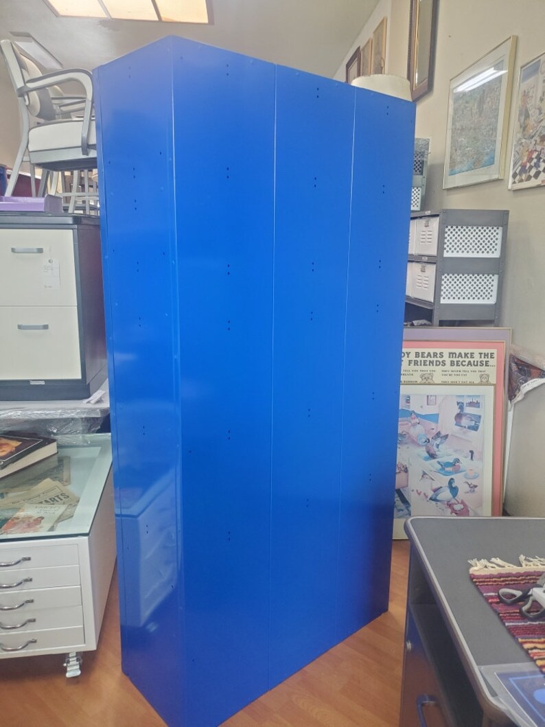 Blue and Gold Unit Locker Wall Storage Gym Locker - Etsy