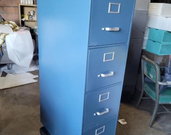 Metal Cabinet Blue Industrial Shelf Shelve Cabinet Industrial Office ...