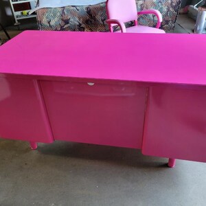 Vintage Steel Pink Desk Refinished - Made to Order - Etsy