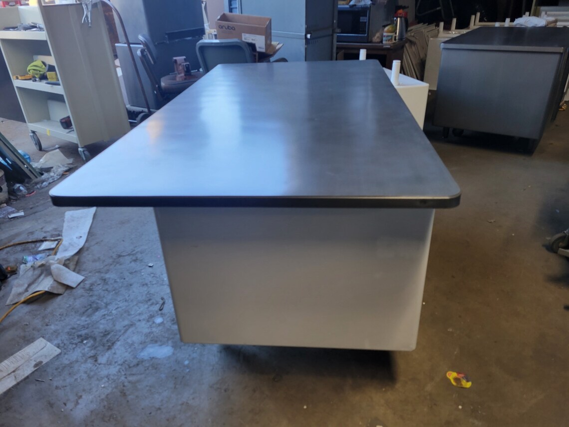 Double Pedestal Tanker Desk- Oversize Top Executive - Etsy