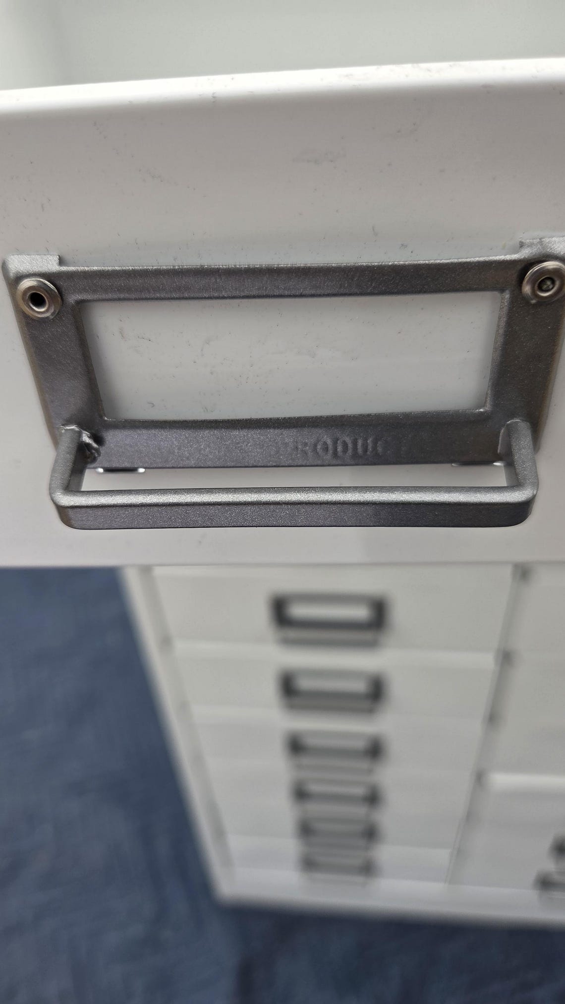 Vintage Steel Index Cards Cabinet Refurbished in White Powder Coated - Etsy