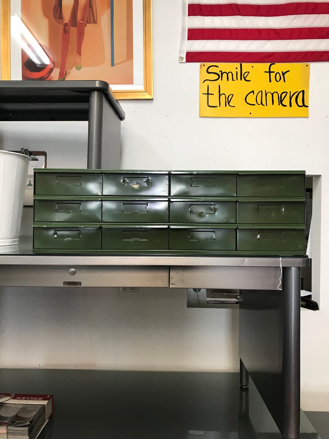 Industrial Steel Index Card File Librarian - Etsy