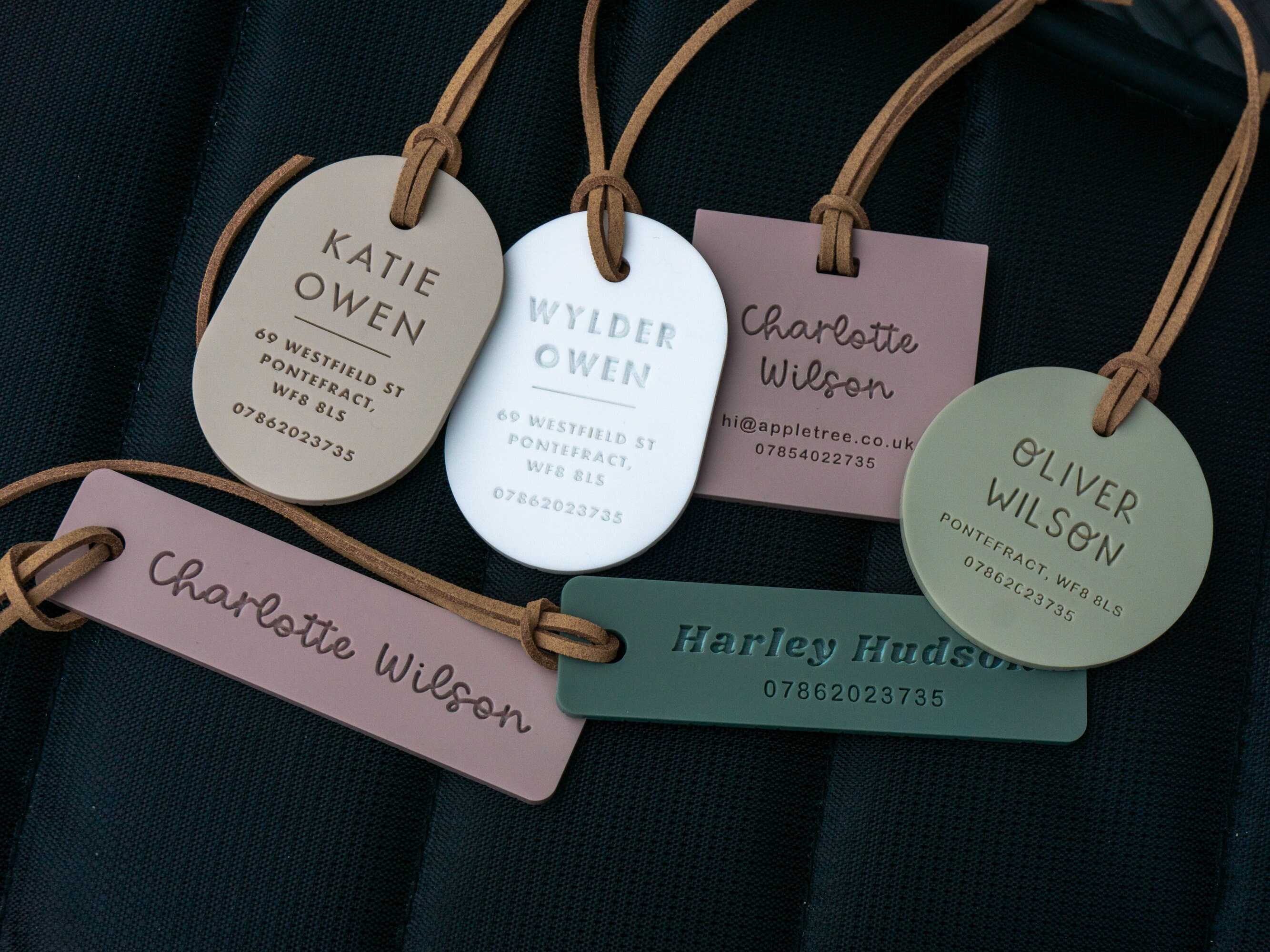 Luggage Tag Personalised Beige Acrylic Personalised Bag Tag - Etsy UK