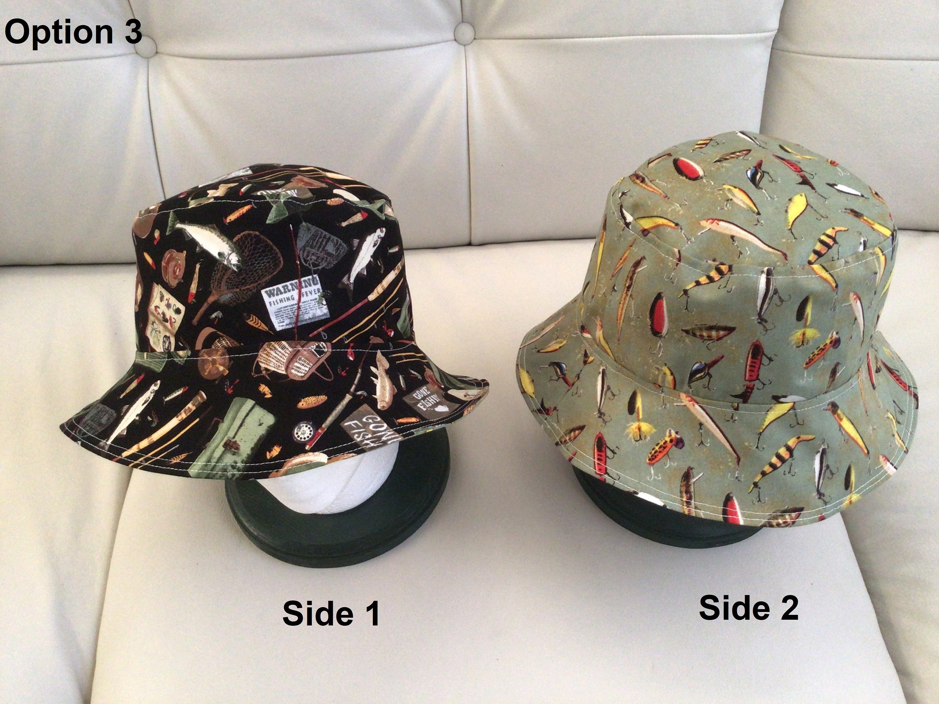 Fish Reversible Bucket Hats - Etsy