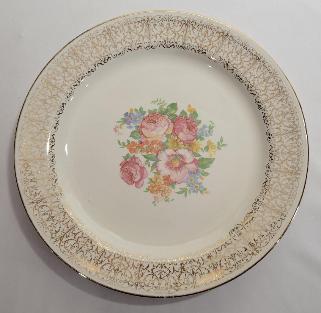 Vintage Homer Laughlin Nautilus Pattern Dinner Plate - Etsy