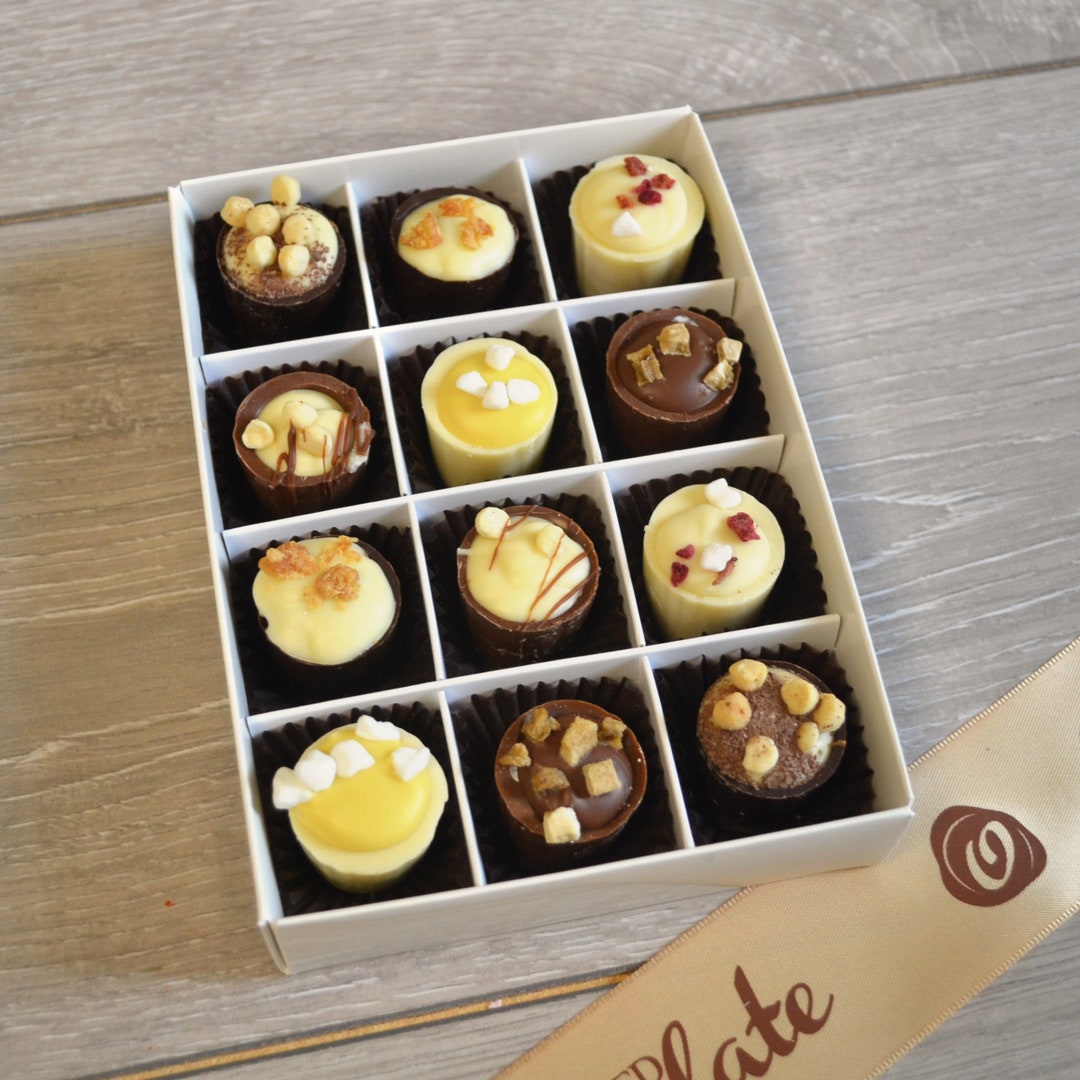 Dessert Chocolate Box of 12 - Etsy UK