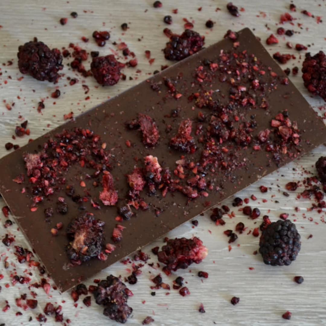 Blackberry Dark Chocolate Bar (3 X 100g Bars) - Etsy