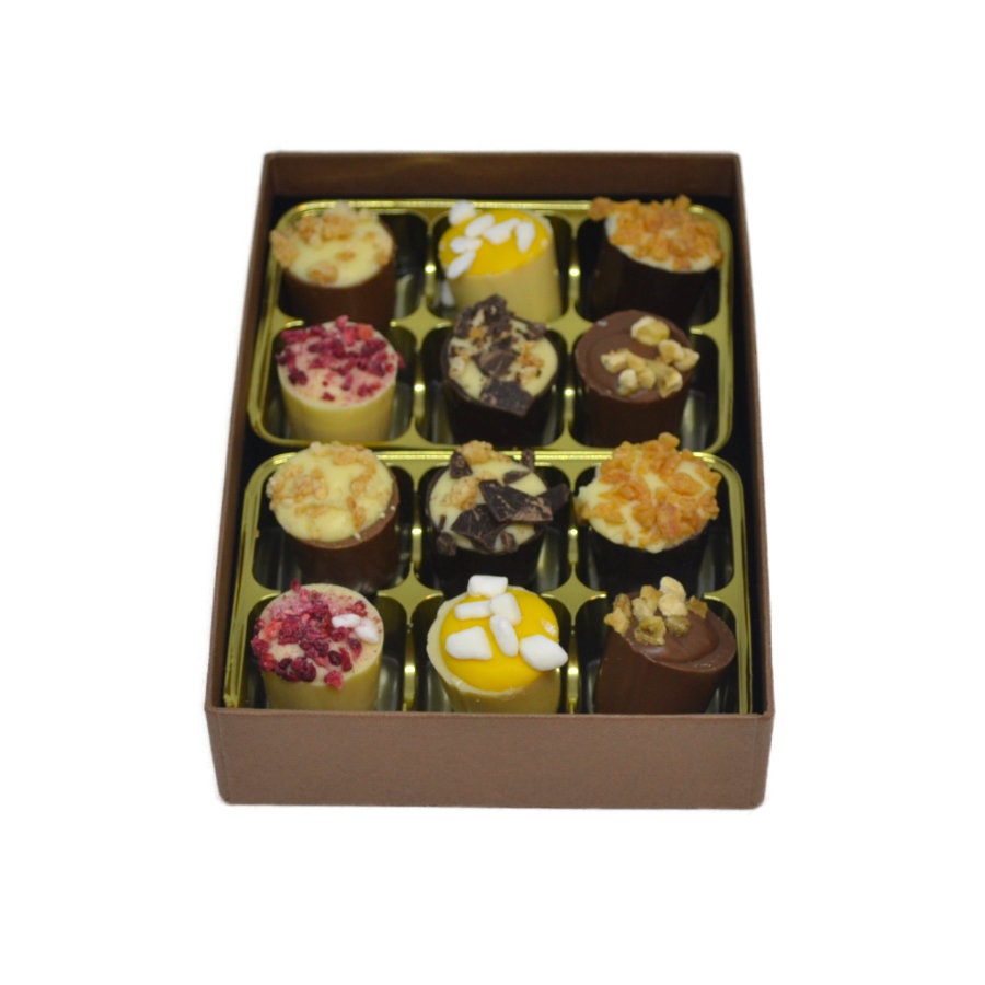 Dessert Chocolate Box of 12 - Etsy UK