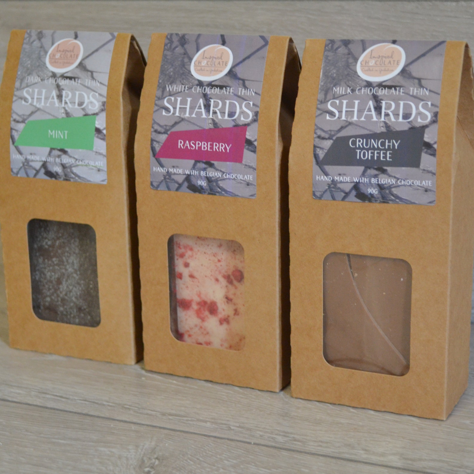 Trio of Mixed Chocolate Shards | Etsy