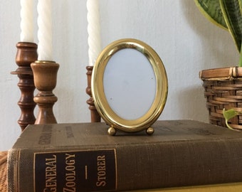 Brass oval frame | Etsy