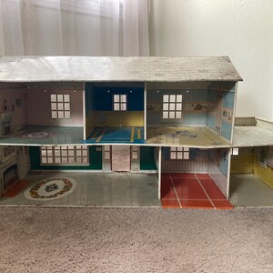 Vintage Metal Dollhouse - Etsy