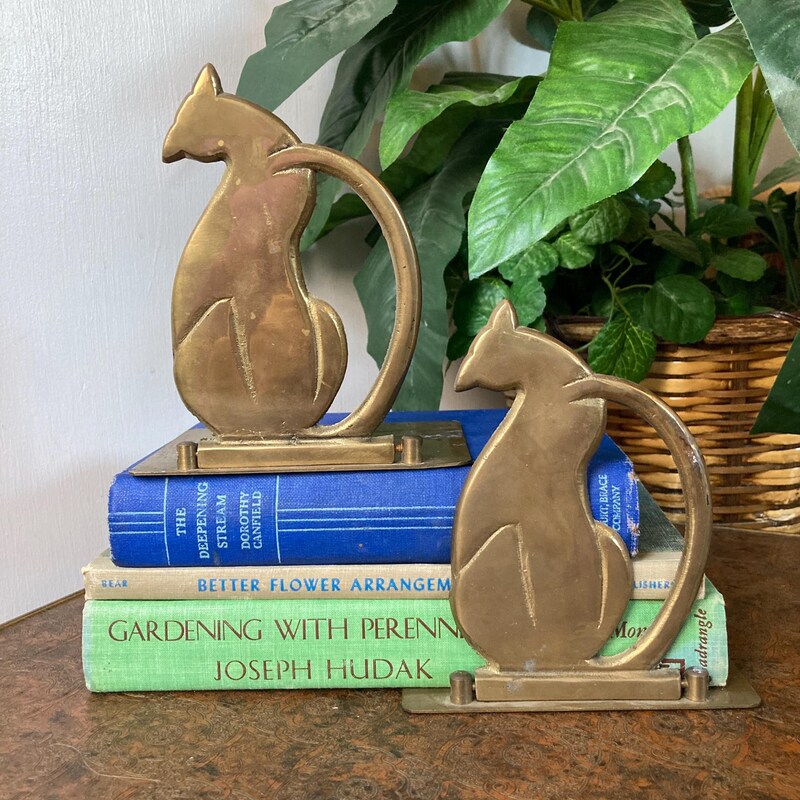 Cat Bookends - Etsy