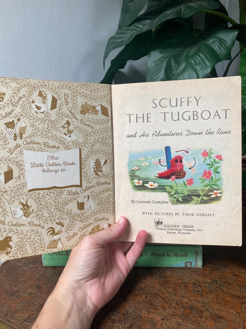 Scuffy the Tugboat Little Golden Book - Etsy
