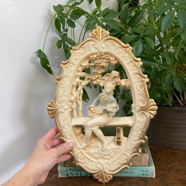 Chalkware Plaques - Etsy