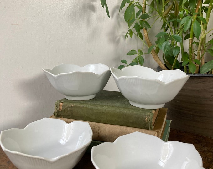 Four Ceramic Lotus Bowls - Etsy