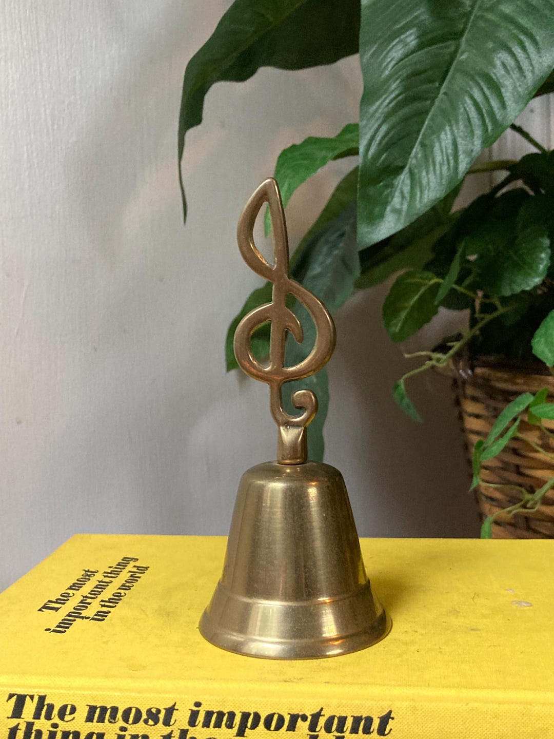 Brass Treble Clef Bell - Etsy