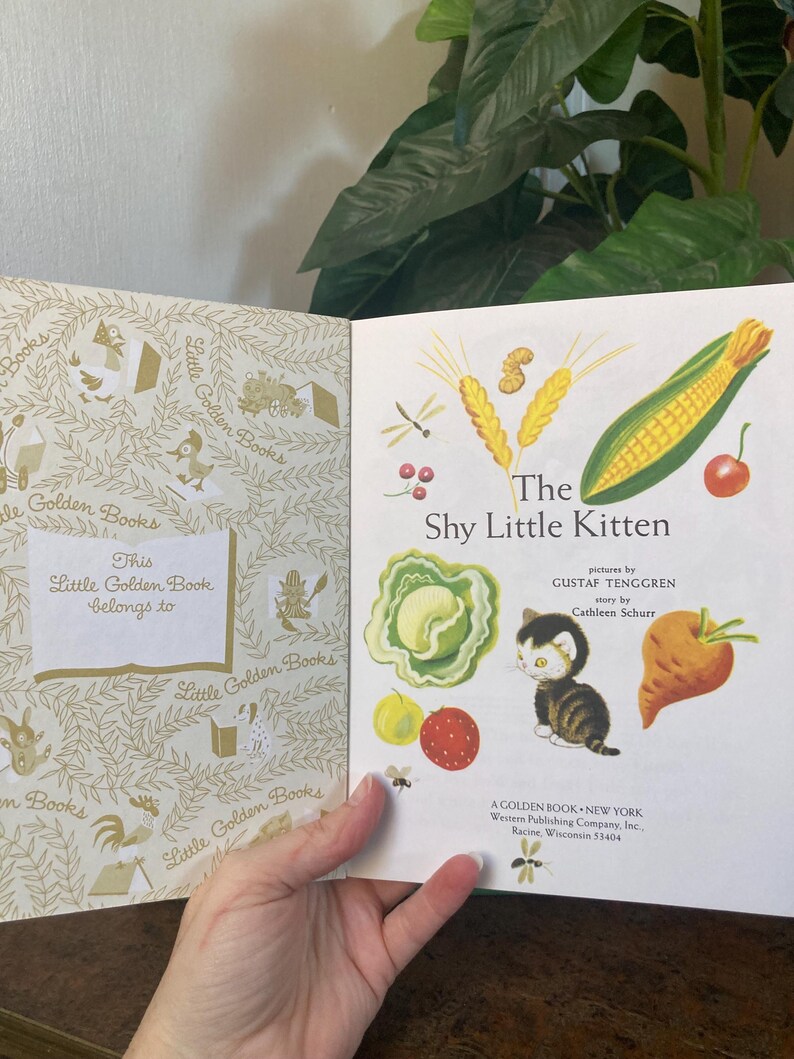 The Shy Little Kitten Little Golden Book - Etsy