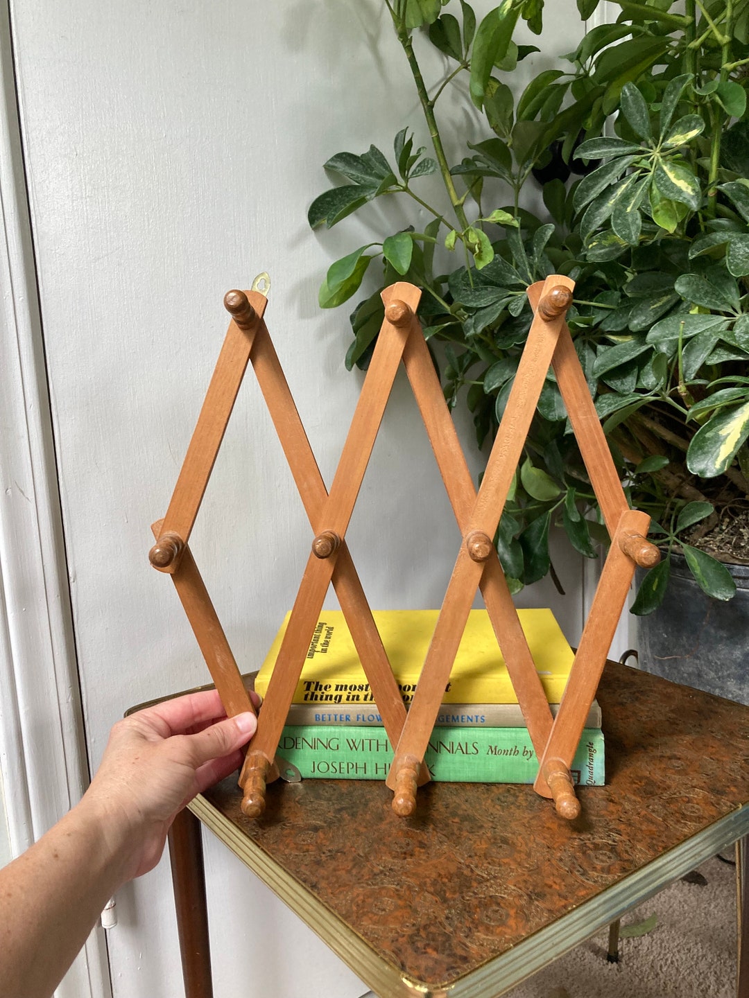 Wood Accordion Peg Rack - Etsy