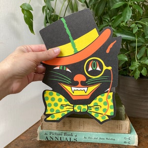 Beistle Halloween Cat Paper Decoration - Etsy