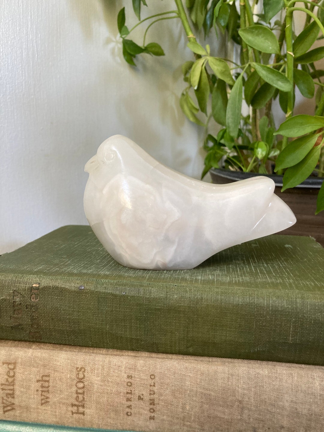 Vintage Onyx Bird Figurine - Etsy
