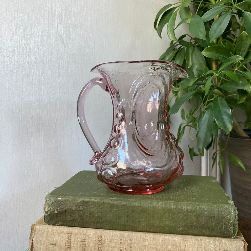 Small Glass Pitcher - Etsy