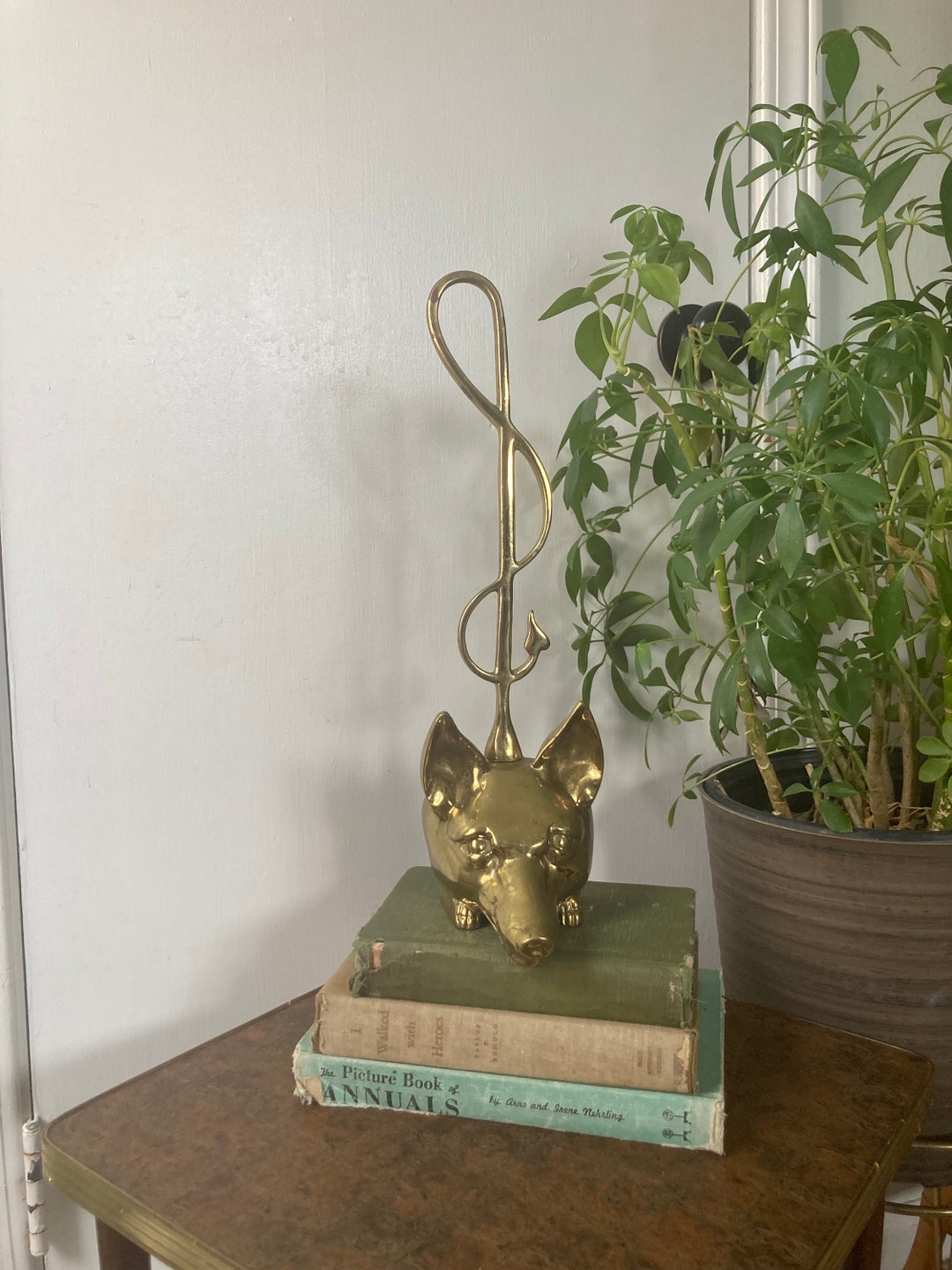 Virginia Metalcrafters Brass Fox Door Stop - Etsy