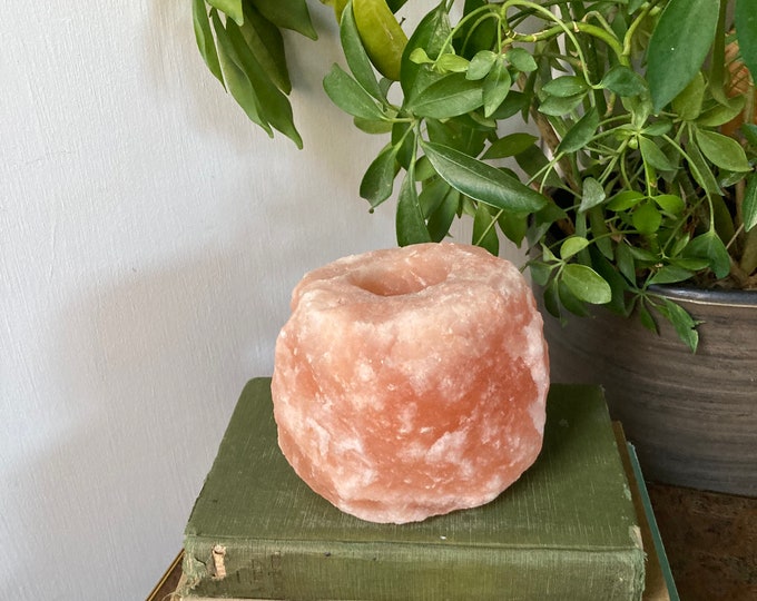 Large Salt Rock Candle Holder - Etsy