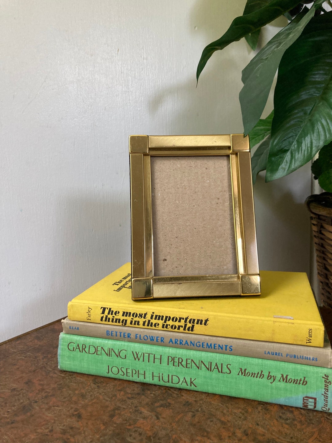 Small Brass Photo Frame - Etsy