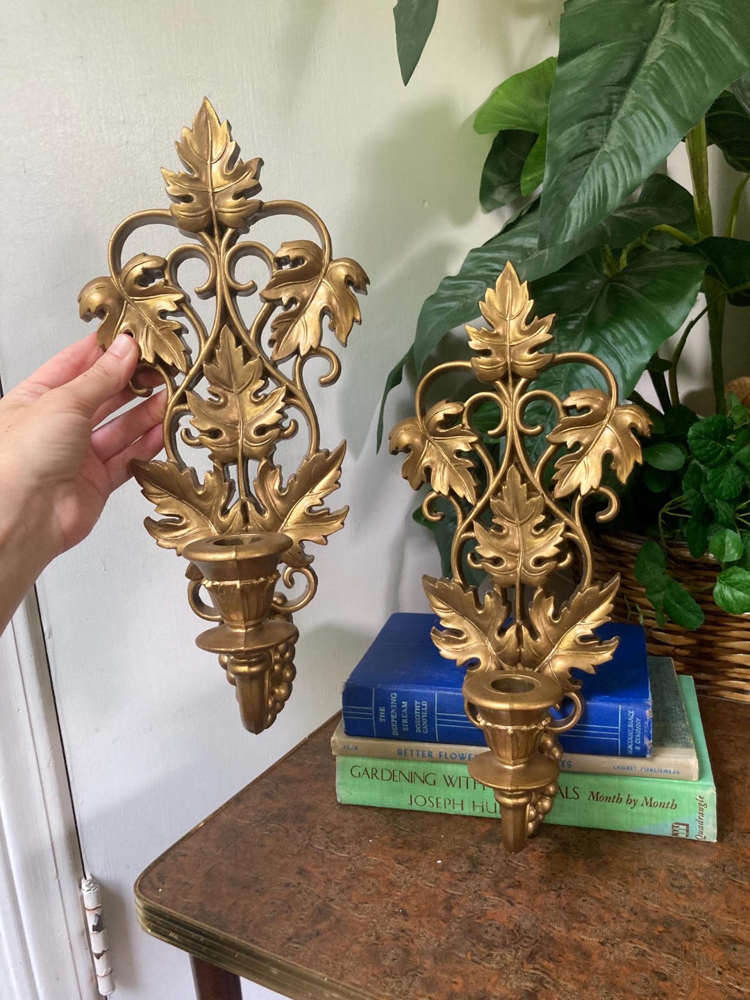 Gold Plastic Sconces - Etsy