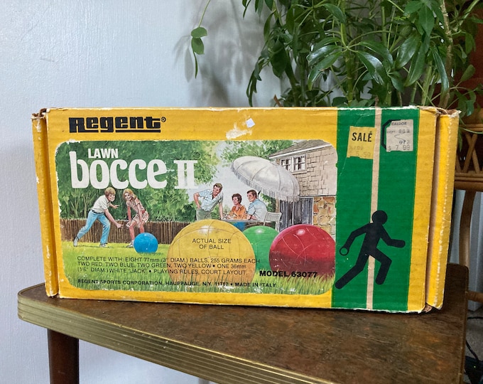Vintage Bocce Ball Game - Etsy