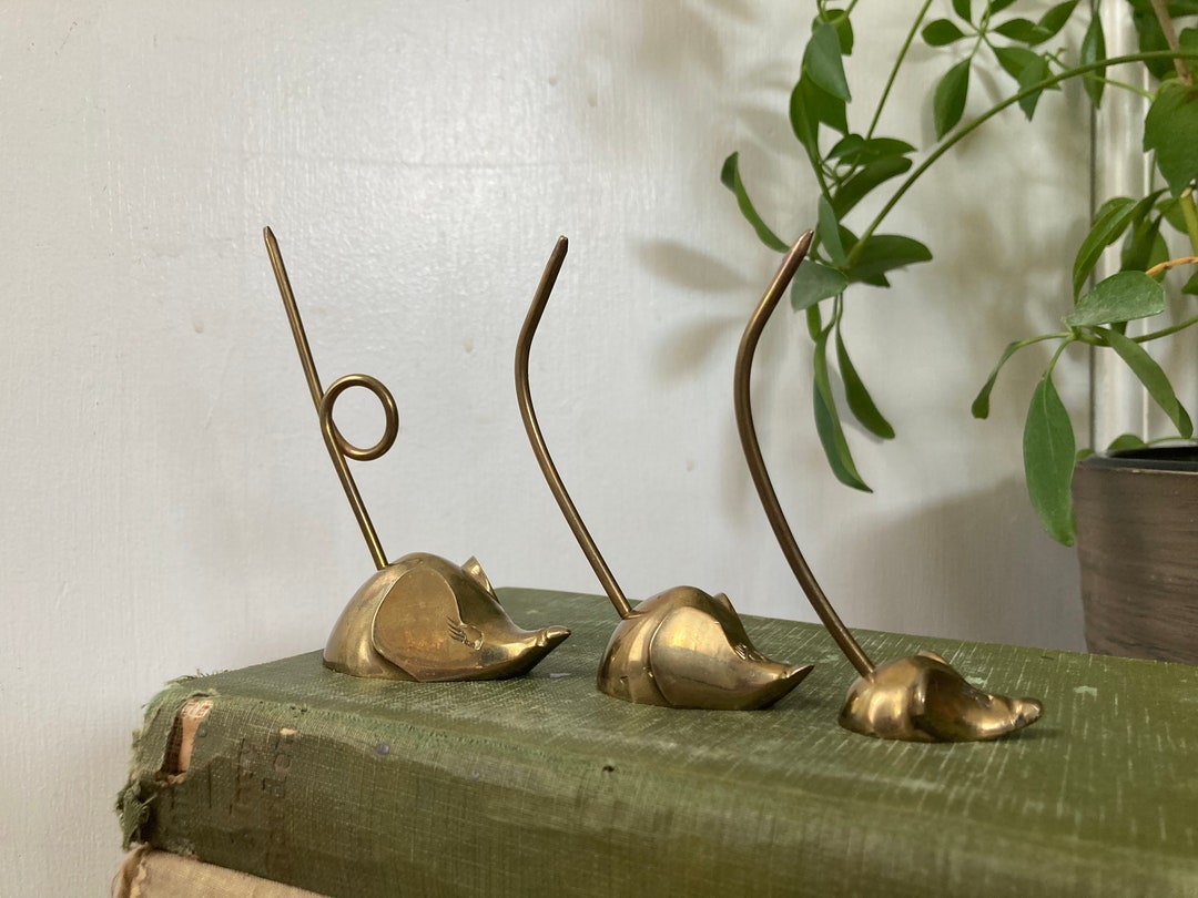Three Brass Mice - Etsy