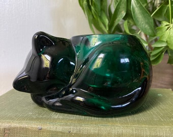 Indiana Glass Cat Candle Holder - Etsy