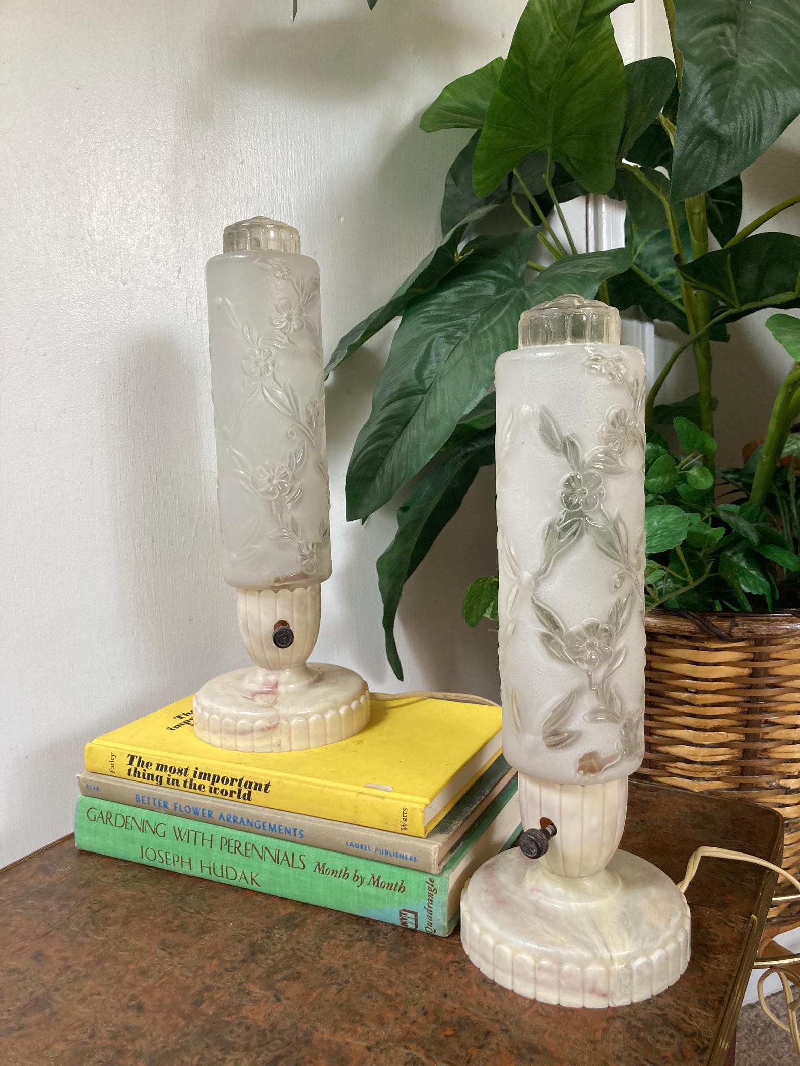 Skyscraper Lamps With Faux Marble Plastic Base - Etsy