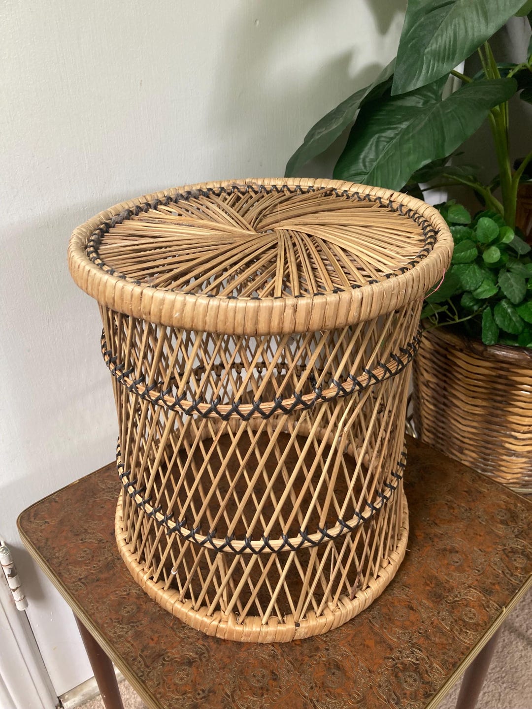Basket Plant Stand - Etsy