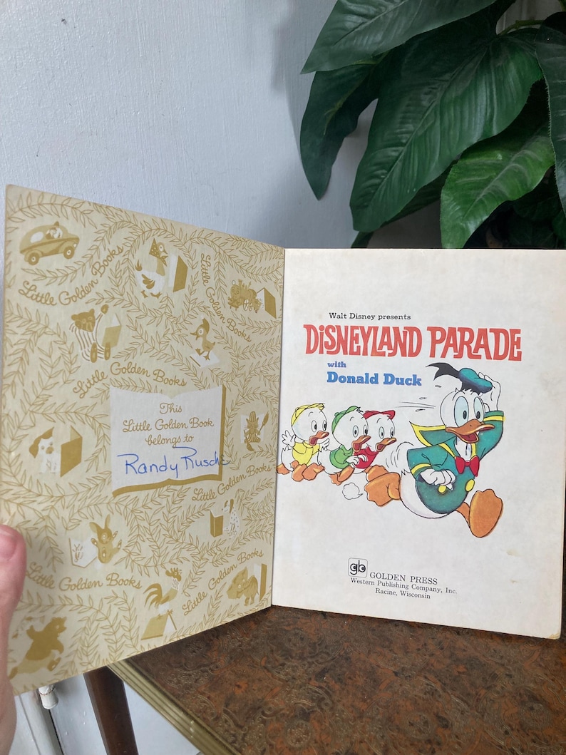 Disneyland Parade With Donald Duck Little Golden Book - Etsy
