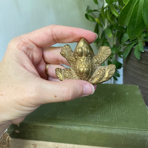 Brass Frog - Etsy