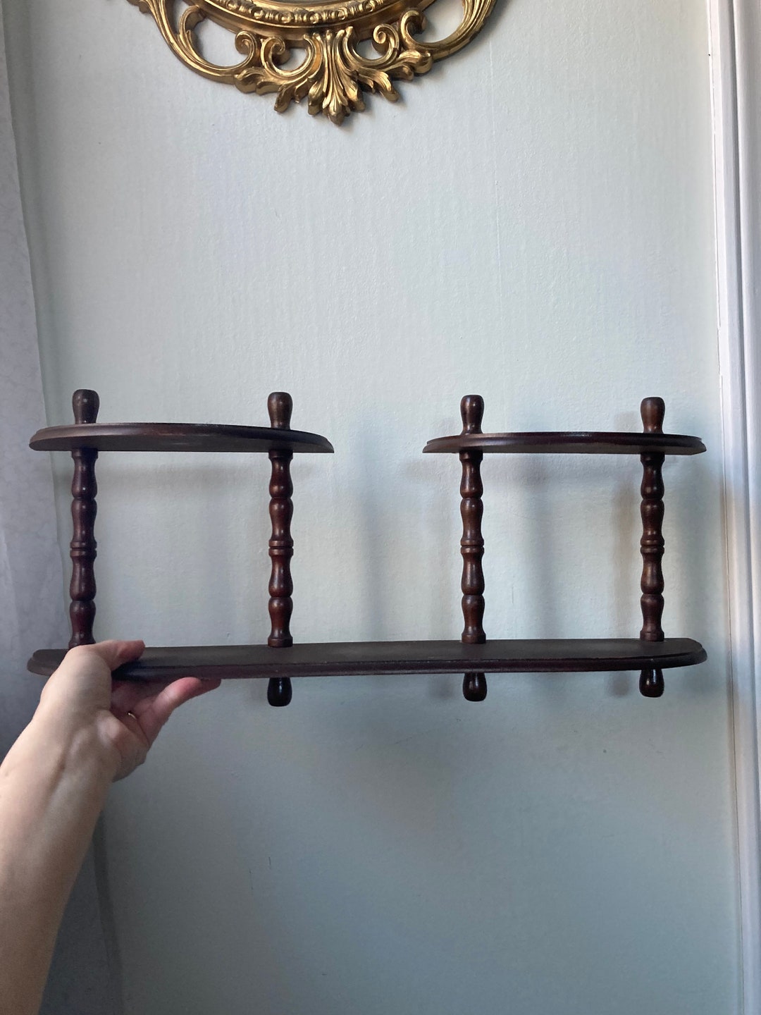 Wood Spindle Shelf - Etsy