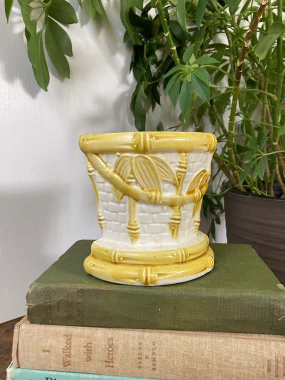 Ceramic Bamboo Wall Planter - Etsy