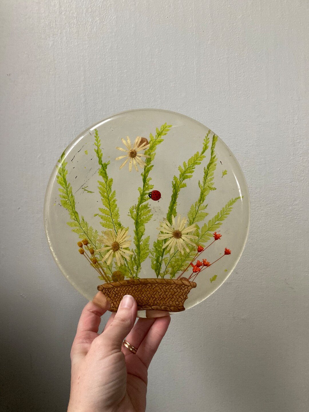 Pressed Flowers Trivet - Etsy