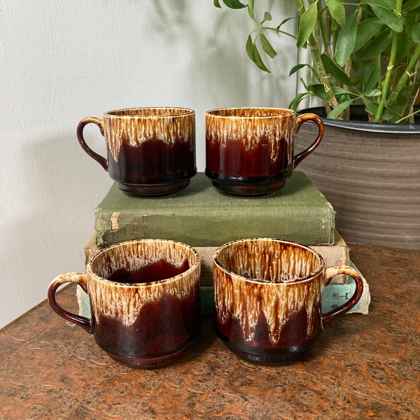 Brown Drip Pottery - Etsy