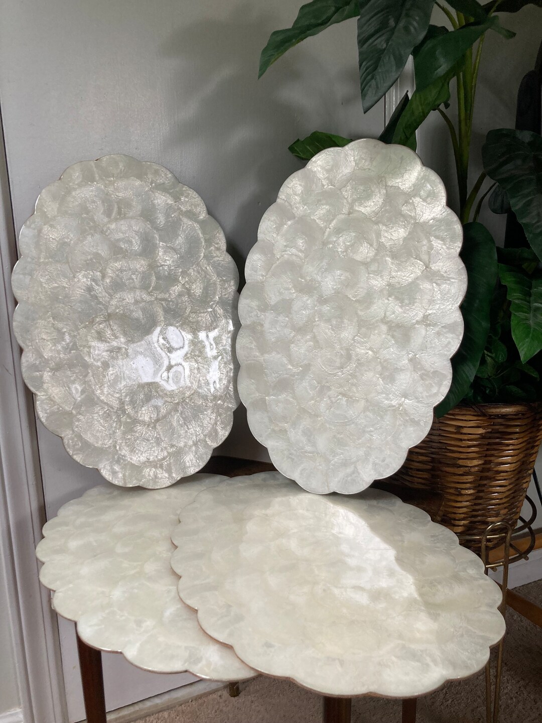 Capiz Shell Placemats - Etsy