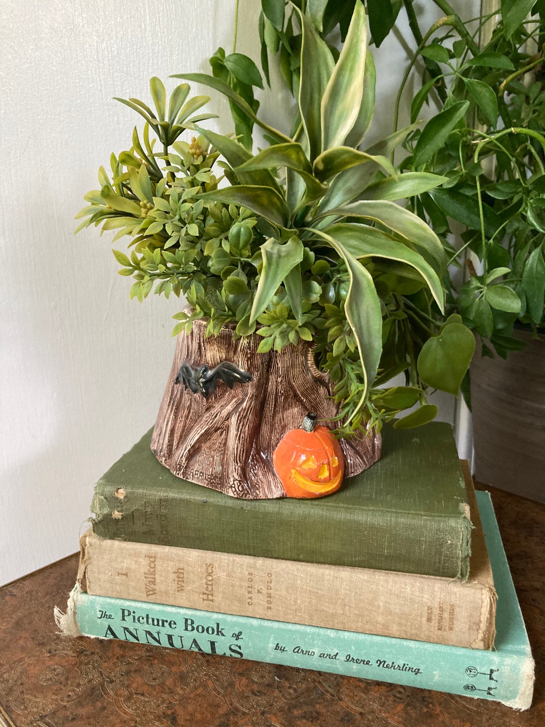 Halloween Tree Trunk Planter - Etsy