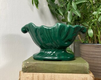 Dark Green Ceramic Pot | Etsy