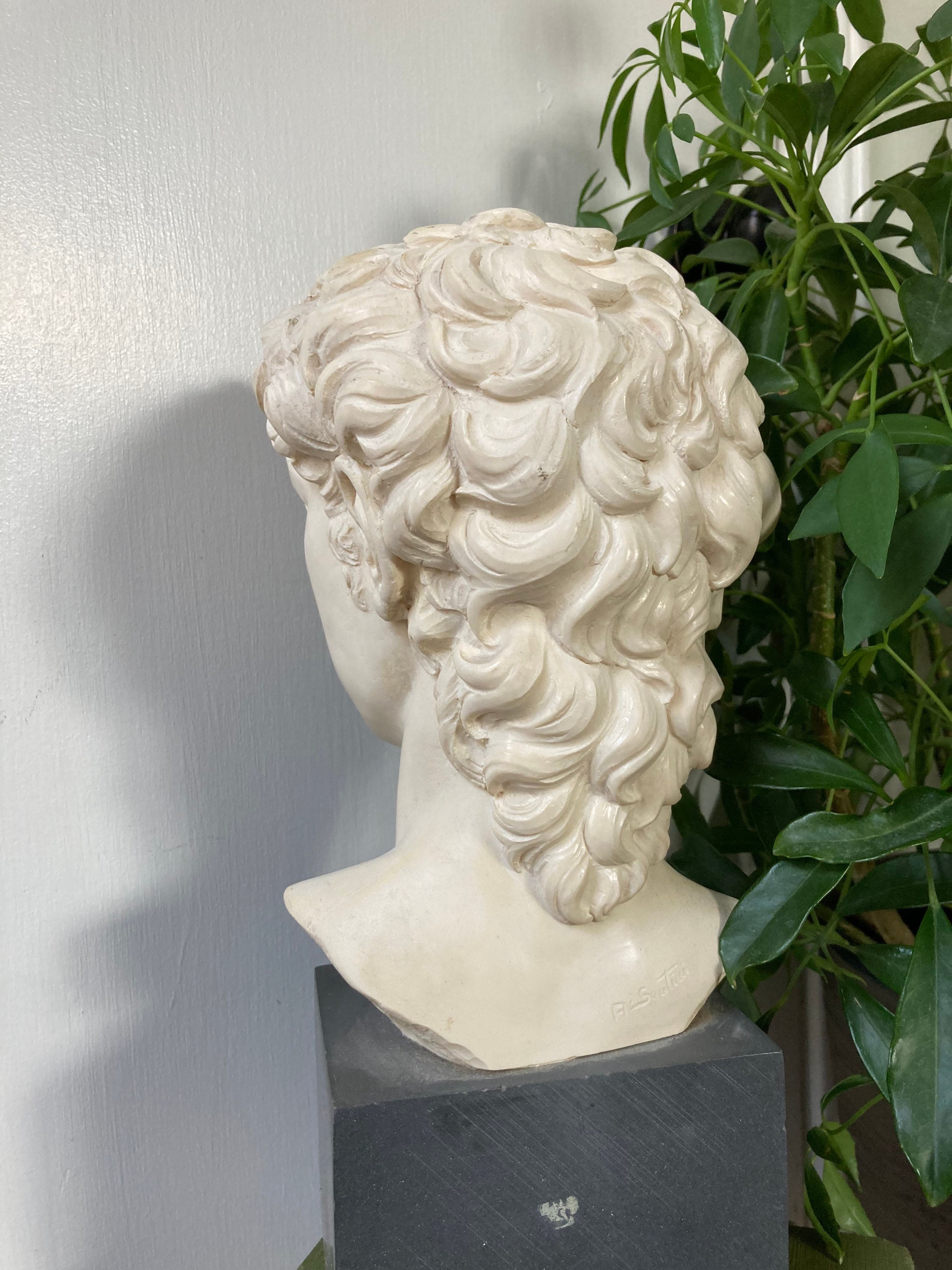 Vintage Santini David Bust Made in Italy | Etsy