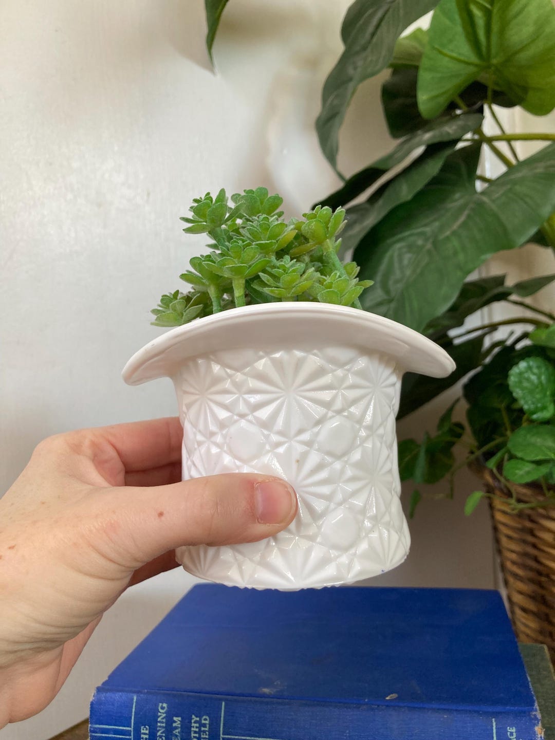 Milk Glass Hat - Etsy