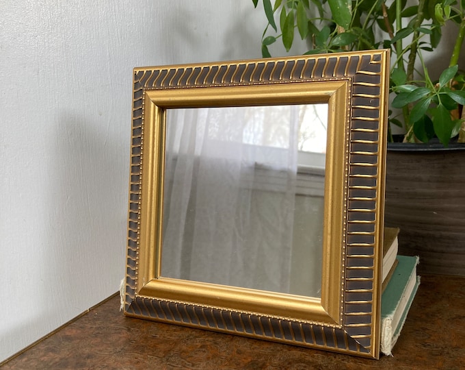 Gold Square Shaped Mirror - Etsy