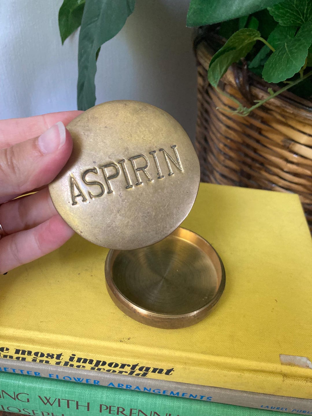 Brass Aspirin Box - Etsy